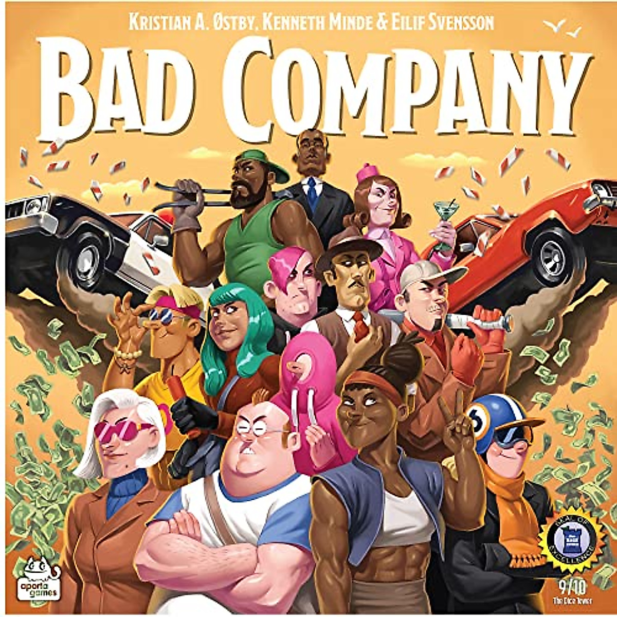 Matagot Bad Company Board Game | Gang Heist Themed Set Collection Strategy Game | Fun Family Game for Kids and Adults | Ages 8+ | 1-6 Players | Average Playtime 30-45 Minutes | Made by Matagot