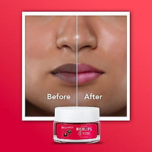 Bella Vita Organic NicoLips Lip Scrub Balm For Lightening & Brightening Dark Lips For Men & Women, 20g