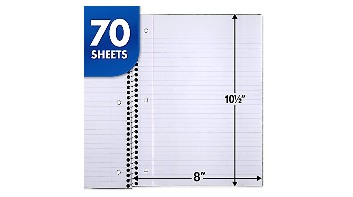 Mead 24 Pack Spiral Notebooks - Cute Pastel School Supplies