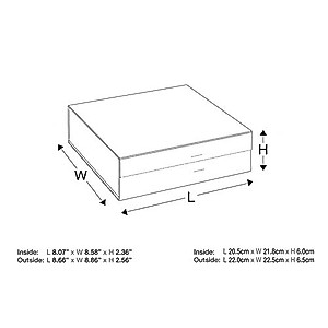 SKETCHGROUP Luxury Pale Pink Gift Box with 2 Satin Ribbons and Magnetic Closure for Luxury Packaging -for Birthdays, Bridal Gifts, Weddings, BabyShower Gifts, Baby Girl, Christmas(Pale Pink)