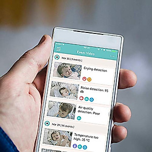 Lollipop Baby Camera with True Crying Detection, Smart Baby Monitor with Camera and Audio with Two Way Talk Back. an Ideal Gift for Baby Shower. Comes with Infrared Night Vision. (Turquoise)