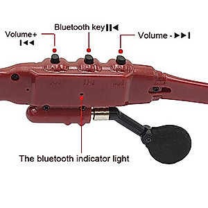 Wireless Bluetooth Sunglasses Anti-ray Stereo 4.1 Music Bluetooth Headphones for Men Support Both Headset and Hands-Free for All Kinds of Cell Phones (Red-Gray)