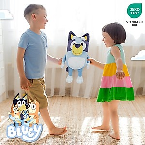 Bluey Plush Pillow Buddy - Super Stuffed Soft Character Pillow - Polyester Microfiber, 19 Inches