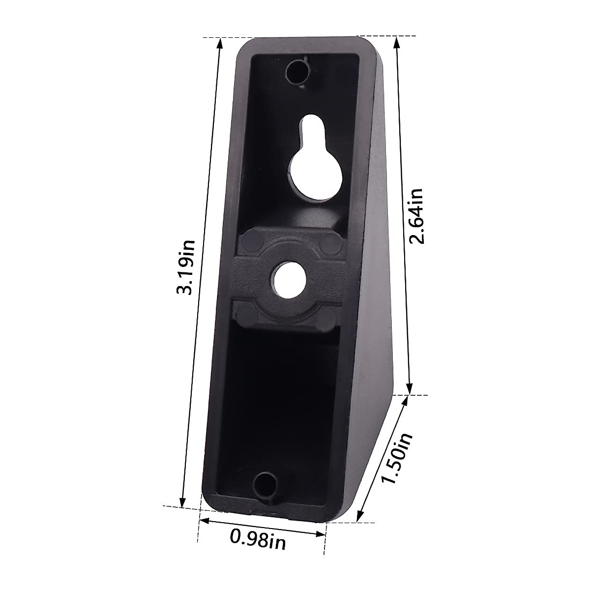 Black Sound Bar Wall Mount Brackets A1997429A SONA1997429A with Screw Accessories for Sony Soundbar HT-CT370 HTCT370 SA-CT370 SACT370 HT-CT770 HTCT770 SA-CT770 SACT770 Speaker Mounting Brackets