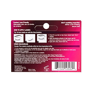 Kiss I Envy Strip Eyelash Adhesive Black with Aloe KPEG02A