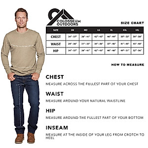 Colosseum Outdoors Men's Furnace Thermal Long Sleeve Shirt (Sequoia, XX-Large)