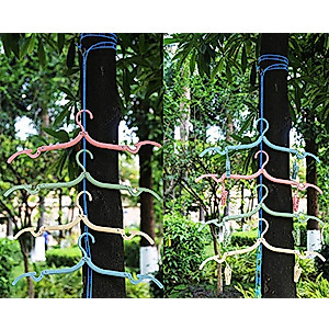 Madowl 3 Pack Clothesline Clothes Drying Rope Nylon Clothes Line 5 Meters Portable Drying Rope Clothes Lines Hanger Rope Fixing Hangers for Indoor Outdoor Camping Travel Home Use (Blue, Green, Pink)