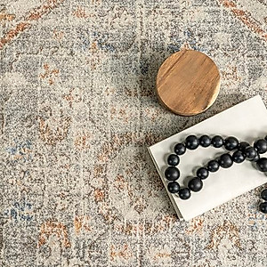 nuLOOM 2' x 12' SpinClean Machine Washable Stain-Resistant Area Rug with Non Slip Backing, Low Profile for Living Room, Bedroom, and Dining Room, Jacquie Light Grey