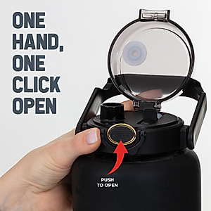 Leakproof 64 oz Glass Water Bottle - Borosilicate Large Glass Water Bottle with Straw, Silicone Sleeve and Time Markers, Half Gallon Jug, Suitable for Travel, Sports, Gym, and Daily Intake