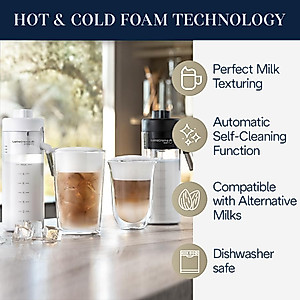 De'Longhi Eletta Explore Espresso Machine with Cold Brew, Automatic Hot & Cold Milk Frother for 50+ One Touch Recipes, Built-in Grinder, ECAM45086S