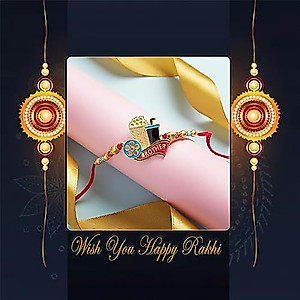 Embrace the Bond of Love: Exquisite Rakhi Collection for Cherished Siblings - Celebrate the Joyous Raksha Bandhan Tradition with Our Handcrafted Rakhi Designs | Rakhi for Brother and Bhabhi | Raksha Bandhan Rakhi | Bhaiya Bhabhi Rakhi | Rakhi Set