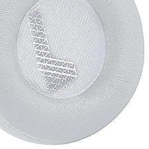 Geekria QuickFit Protein Leather Replacement Ear Pads for JBL Live 400BT Headphones Earpads, Headset Ear Cushion Repair Parts (Grey)