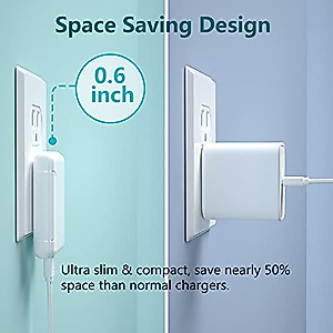 20W USB C Fast Charger, Costyle PD 3.0 Fast Charging Block Slim Flat Type C Wall Charger Plug Gan Charger Compatible iPhone 14 13 12 11 Pro Max SE XR XS 8 7 Plus, iPad Mini AirPods Pro, Galaxy, Pixel