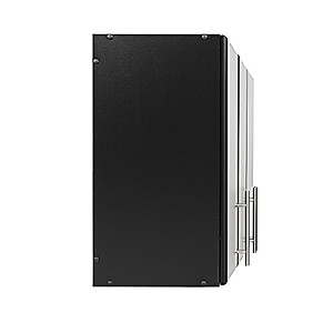 Prepac Elite 3 Door Wall Mounted Storage Cabinet, 54" W x 24" H x 12" D, Black