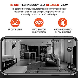 KINGDANS 【Upgrade 4K Full Hidden Camera Supports 2.4G&5GHz WiFi, Spy Camera Charger with Human Detection, 160° Wide View-Angle, Night Vision Nanny Cam for Home Security, TuyaSmart APP, Portable