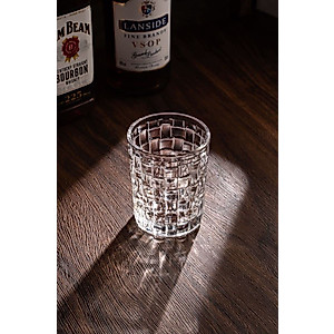 NiLor Clear Water Glasses Drinking Glasses 8.5 Ounce, Wine Glasses Set of 6, Glass Cups Set Drinkware Good for Party Wedding