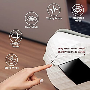 CINCOM Eye Massager with Heat, Air Compression Eye Massager for Migraine Headache Relief with Bluetooth Music, Infrared Eye Massager for Dry Eyes Fatigue Dark Circles Improve Circulation and Sleep