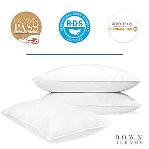 Down Dreams Manchester Mills Classic Pillows - Queen/Firm Support 2-Pack