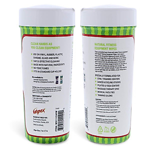 Wipex Natural Gym Fitness Equipment Wipes Variety Pack - Includes Lavender, Watermelon & Lemongrass - 3pk, 225 Wipes