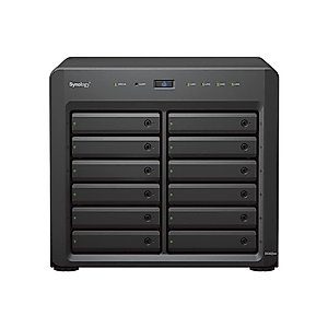 Synology DiskStation DS3622xs+ NAS Server with Xeon 2.2GHz CPU, 48GB Memory, 216TB HDD Storage, 2 x 10GbE LAN Ports, DSM Operating System