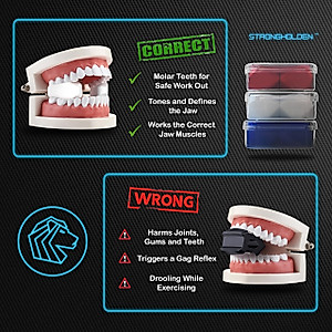 Jaw Exerciser for Men & Women - 3 Levels (6pcs) Silicone Jawline Exerciser Tablets for Beginner, Intermediate & Advance Users - Jaw Toner for Men & Women, Jawstyle and Jaw Trainer (3 Levels - Basic)