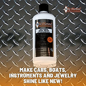 Schultz Laboratories Metal Polish with Long Lasting Sealant, 12 fl oz is a Cleaner, Polisher and protectant All in one. Removes Oxidation and Discoloration from Aluminum, Brass, Chrome and More