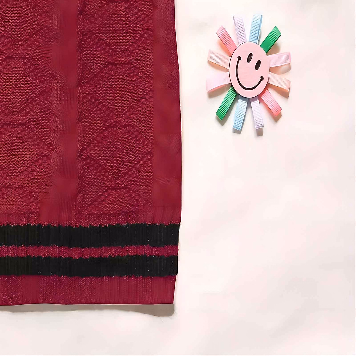 MSTOZE Baby Boys Sweater Vest, School Uniform Sweater Pullover Top V-Neck Knit Cotton Kids Vest for 6M-4T Toddler Girls (Red)