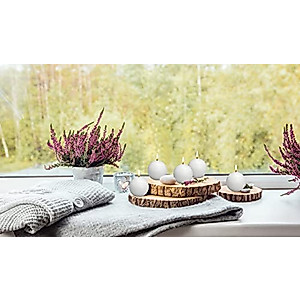 Bolsius 2 Count White Ball Candles - 2.75 Inches Unscented Candle Set - Premium European Quality - Dripless And Smokeless Clean Burning Dinner Candle - Perfect for Wedding, Party, And Special Occasion