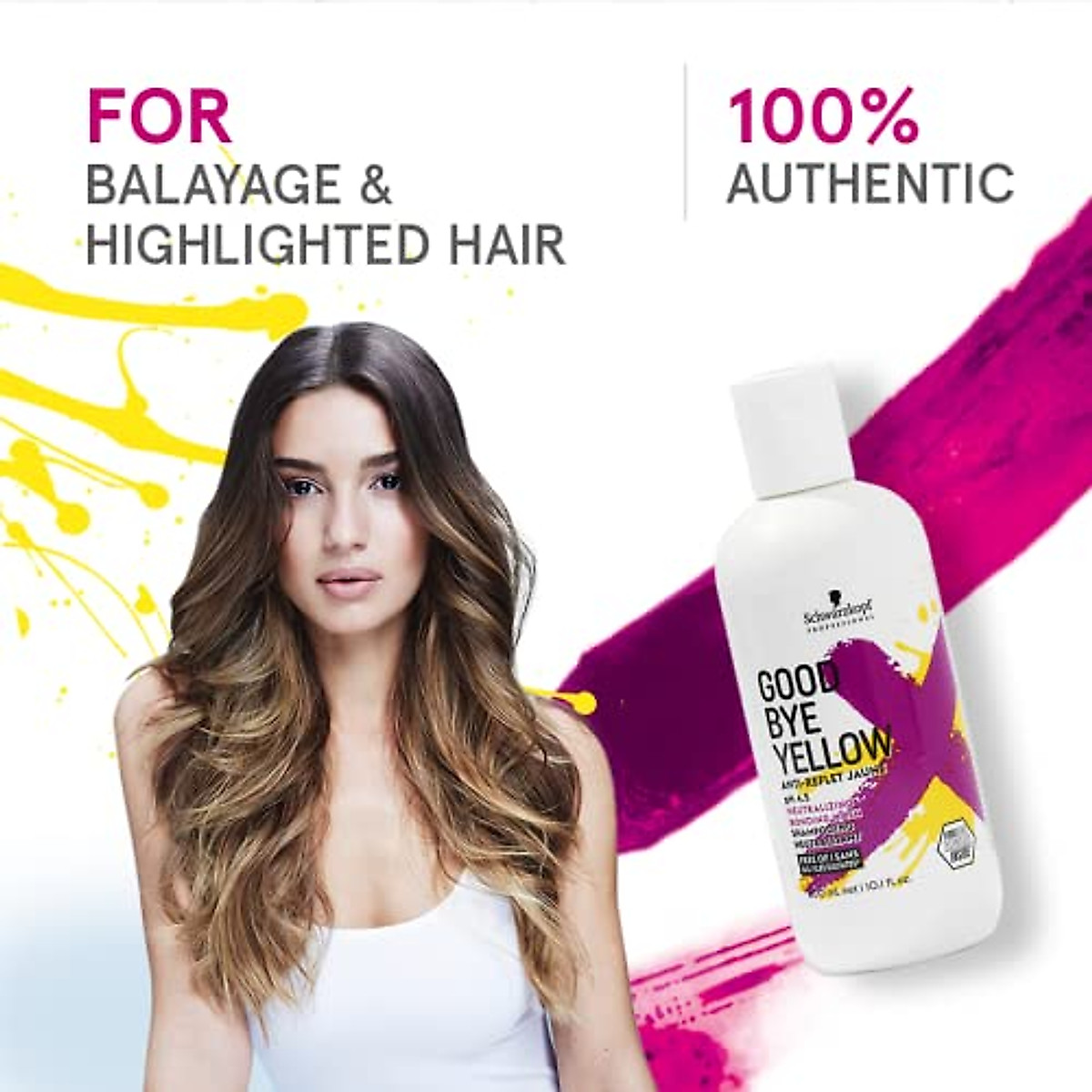 GoodBye Yellow by Schwarzkopf Shampoo 300ml, 10.0 Ounce (4045787515992)