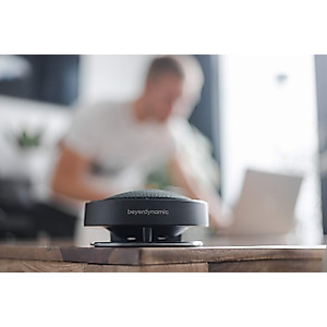 beyerdynamic PHONUM Bluetooth/USB Speakerphone - Beamforming Mics with 360° Voice-Tracking, Active Noise Cancelling, Compatible w/All Leading Platforms and Hardware Including Zoom, 12 Hour Battery