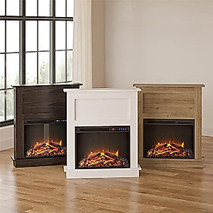 Ameriwood Home Ellsworth Fireplace with Mantel, Espresso