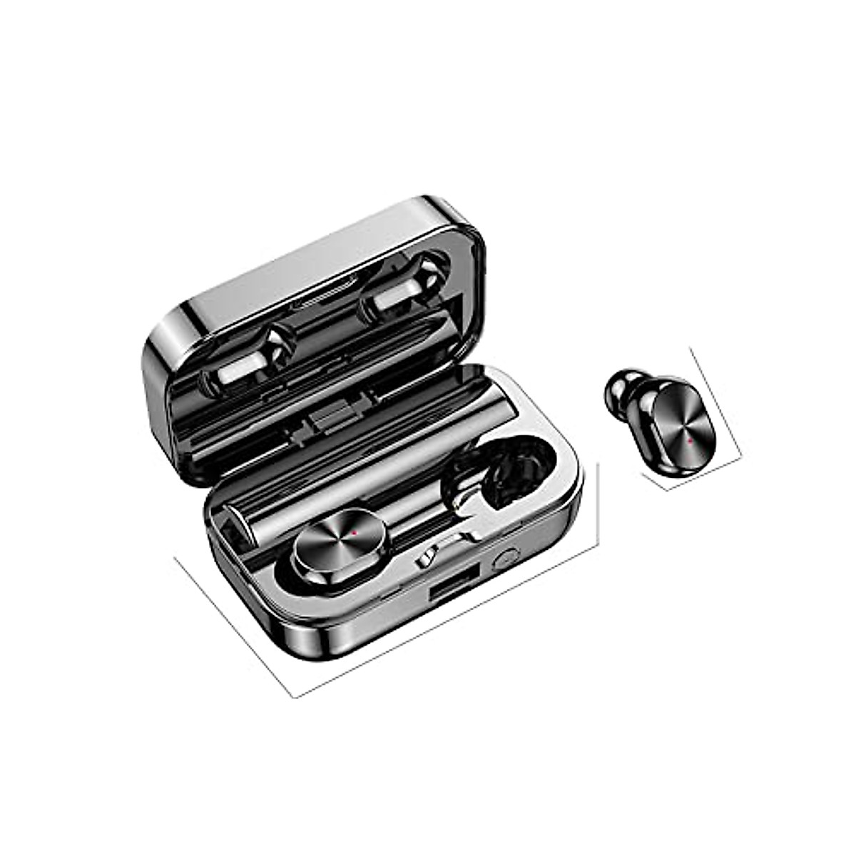 CARRYKING Portable Charger Wireless Earbuds Flashlight, Amazing Bluetooth Headphones That Charge Phone, Digital Power Display in Ear Sports Waterproof Noise Cancellation Earbuds 3500 mAh