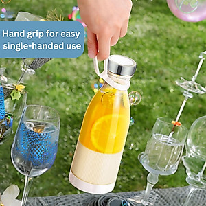 Portable Blender 2 Pack - 350 ML (12oz) Personal Size Blender for Gift - USB Rechargeable Wireless Travel Blender - Fresh Juice Blender with Stainless Steel 4 Blades Design for Shakes and Smoothies