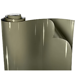 VViViD+ Ultra Gloss Khaki Green 1.5ft x 5ft Vinyl Car Wrap Premium Paint Replacement Film Roll w Nano Air Release Technology, Stretchable Cap Liner