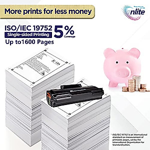 Enlite PB211EV Replacement Toner Cartridge for Pantum PB211 PB-211EV, Compatible with P2502W M6552NW P2502 P2500 P2500NW P2506W M6500 M6550NW M6600NW M6602N Series Printers, Pages up to 1600