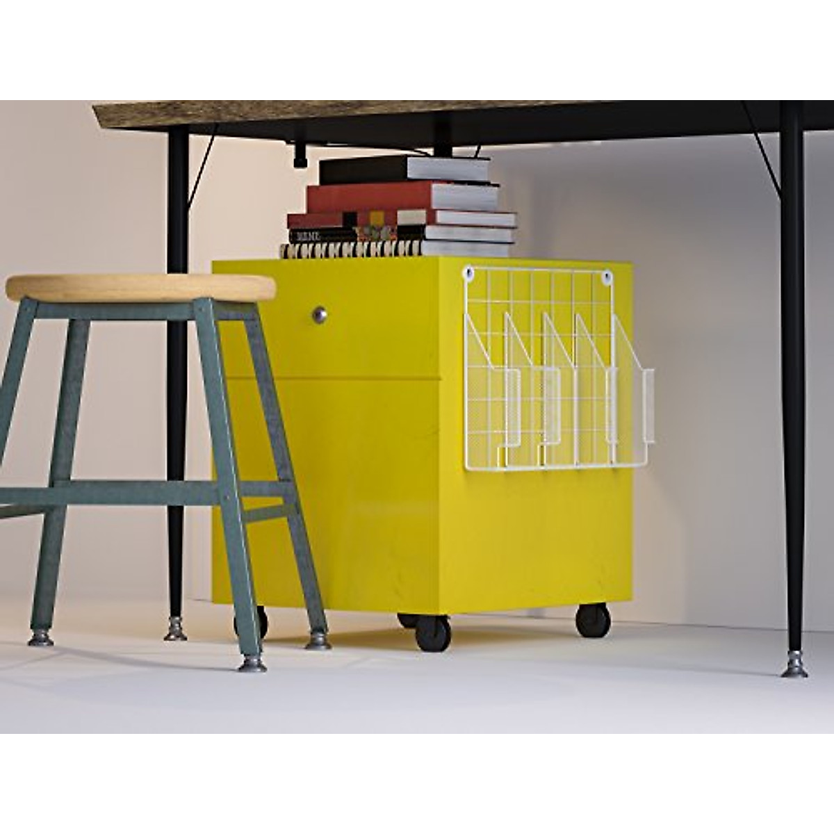 Home Intuition Wall Mount Kitchen Wrap Organizer Rack Cabinet Pantry RV Campers, White