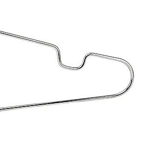 Metal Coat Hangers, Strong Heavy Duty Stainless Steel Wire Hangers 10 Pack, Clothes Hangers for Closet Clothing Shirt Suit Pant, 15.7 Inch