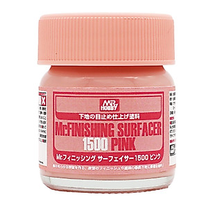 GSI Creos - SF292 Mr. Finishing Surfacer 1500 Pink Bottle (40ml), Mr. Hobby