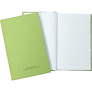 Green Military Log Book, Record Book, Memorandum Book, 5-1/2 X 8 Green LogBook NSN 7530-00-222-3521