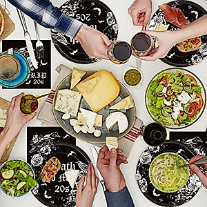 gisgfim 30th Birthday Party Supplies for 24 Guests Death To My Twenties Plates Napkins Forks Tableware Set Disposable Black Rip To My 20s Decorations Favors for Funeral for My Youth Party