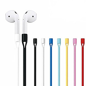 gorsun Airpods String Colorful Strap Sport String Silicone Cable Connector for Apple Airpods Pro/2/1 (Pack of 7)