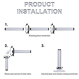 TALITARE Industrial Pipe White Clothing Rack, 29 Inch Wall Mounted Clothes Rack, Heavy Duty Iron Hanging Bar Rod for Retail Display Garment Laundry Storage