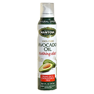 Mantova Avocado Oil, 100% Pure Cooking Oil Spray, perfect for healthy Keto snacks, baking, grilling, seasoning, or cooking, our oil dispenser bottle lets you spray, drip, or stream with no waste, 5 oz