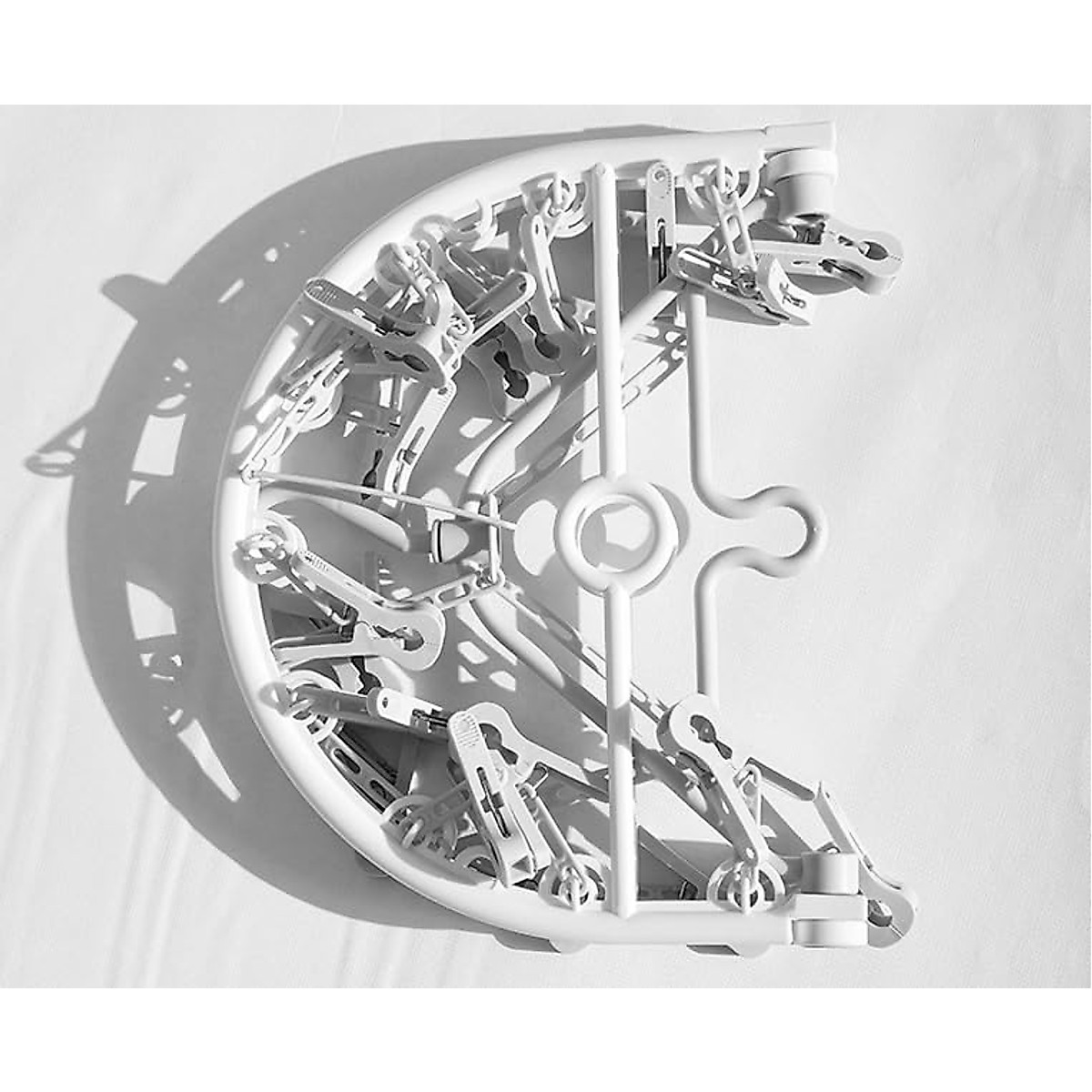 Hanging Drying Rack, Folding Laundry Rack, Plastic Laundry Clips with 18 Clips and Drip Dryer for Socks, Underwear, Towels, Bras, Scarves and Baby Clothes with Foldable Clips.