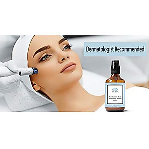 Hyaluronic Acid Serum for Face Skin Eyes Lips by Joyal Beauty. 100% Pure Best Anti-aging Hydrating Original Hyaluronan for Topical Use. Highest 4% Solution. Best Anti Wrinkle Smoother