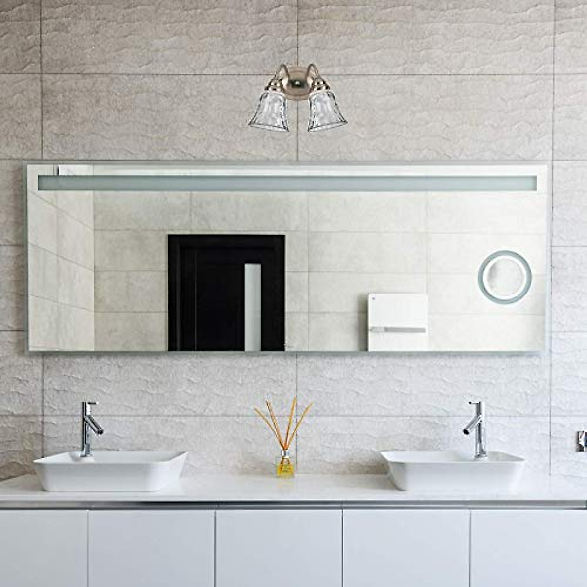 Ciata Lighting Traditional Bell Glass Shade Replacement Shade for Fan/Wall fixtures Shade Pack of 6 (Clear)