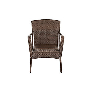 WUnlimited SW1616-2PC Arm Chair Set, Brown