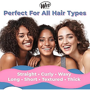 Wet Brush Mini Shine Enhancer Hair Brush, Black - Exclusive Ultra-soft IntelliFlex Bristles - Natural Boar Bristles Leave Hair Shiny And Smooth For All Hair Types - For Women, Men, Wet And Dry Hair