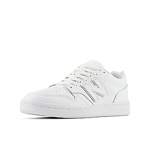 New Balance Unisex-Adult BB480 V1 Sneaker, White/White/White, 8.5