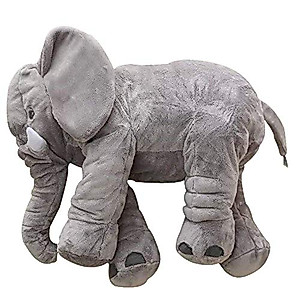 GRIFIL ZERO Big Elephant Stuffed Animal Plush Toy 25 Inches Cute XXL Size Grey Elephant Toy (Grayy)